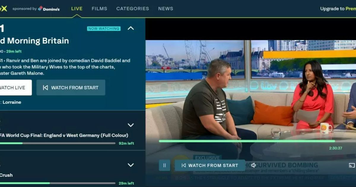 ITV viewership booms on new streaming service release | LSE:ITV