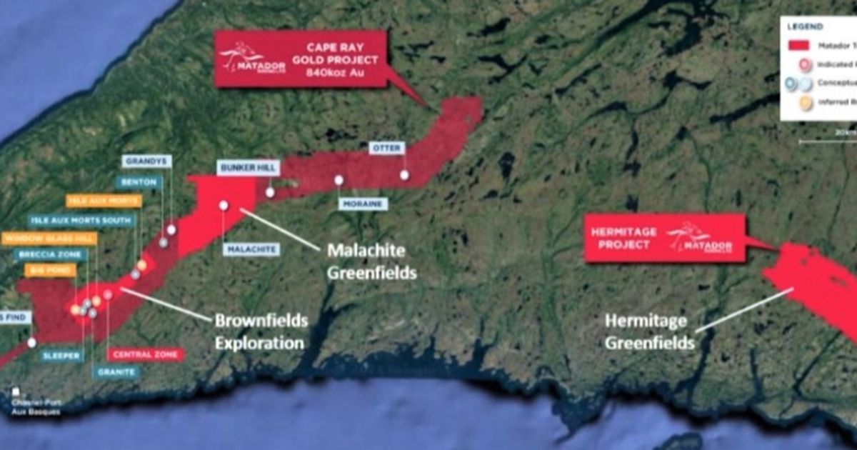 Matador Mining confirms basement gold at Cape Ray Shear Zone’s ...