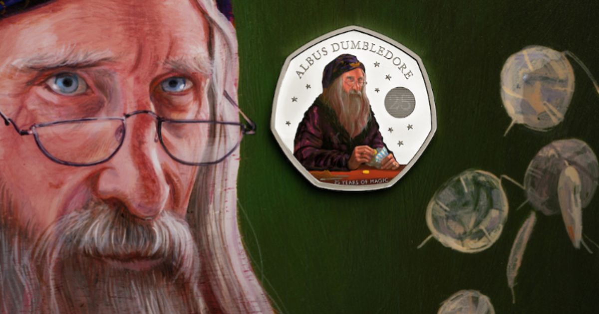 Magic money as The Royal Mint releases Professor Dumbledore coin