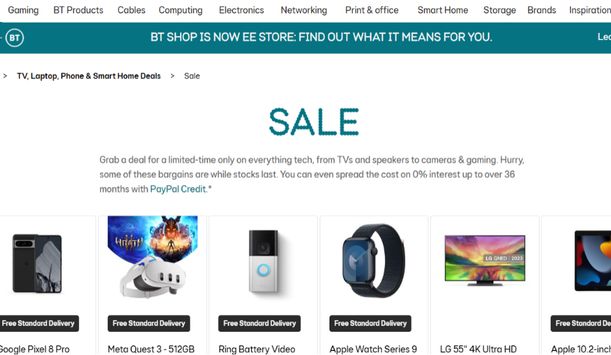 BT to branch out into electricals, shares rise | LSE:BT.A