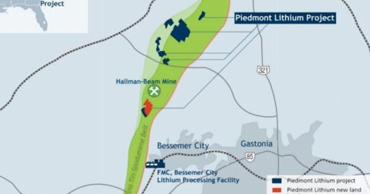 Piedmont Lithium's acquisition increases North Carolina lithium package ...