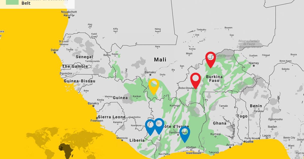 Gold Mines In Africa Map